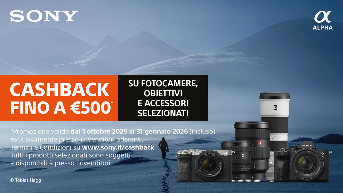 SONY CASH BACK GENNAIO 2026 — Grande Marvin