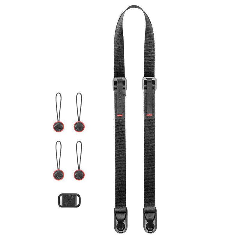 PEAK LEASH BLACK ULTRALIGHT CAMERA STRAP — Grande Marvin
